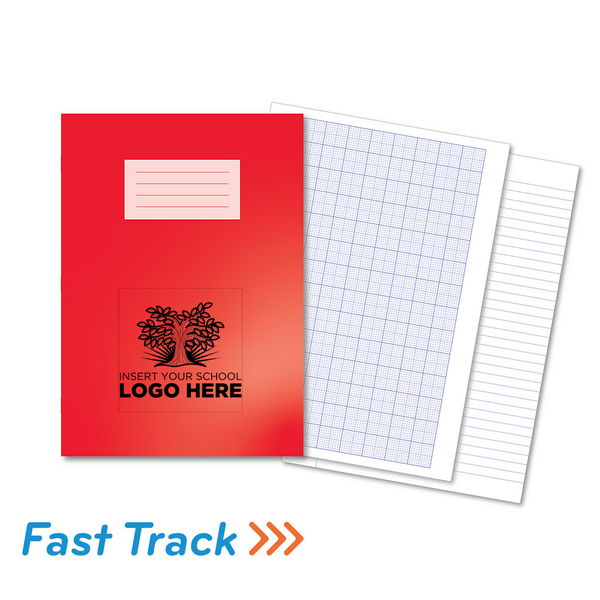 Oxford School Exercise Book A4 2,10,20mm Graph/8mm Ruled & Margin - Fa ...