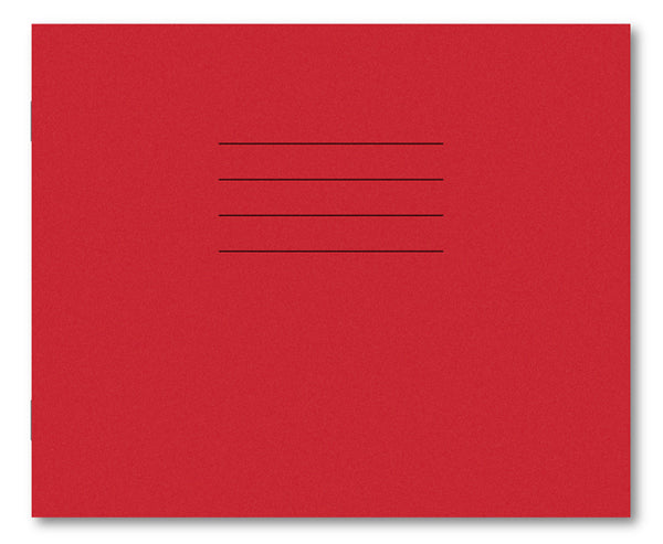 160mm x 200mm 6/21mm Ruled 40 Page Red Handwriting Book - Pack 100 ...